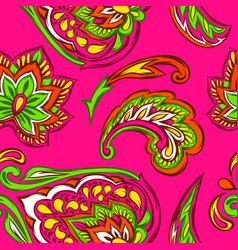 Indian ethnic seamless pattern Royalty Free Vector Image