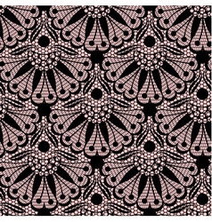 Brown seamless flower lace pattern Royalty Free Vector Image