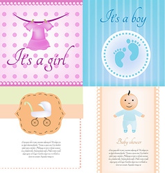 Baby document design Royalty Free Vector Image