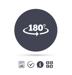 180 degrees graph linear concept icon Royalty Free Vector