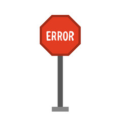 Error sign icon image Royalty Free Vector Image