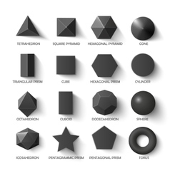 Basic geometric shapes drawing workbook Royalty Free Vector