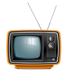 Retro tv set Royalty Free Vector Image - VectorStock