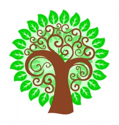 Small tree and butterflies Royalty Free Vector Image