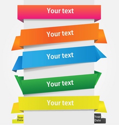 Free origami banners Royalty Free Vector Image