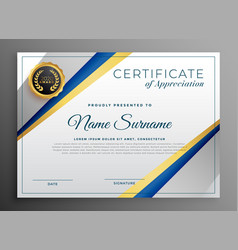 Multipurpose professional certificate template Vector Image