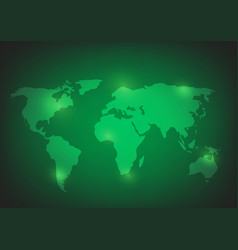 Abstract binary code background with world map Vector Image