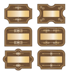 Three plaques Royalty Free Vector Image - VectorStock