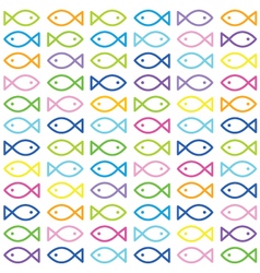 Fish pattern Royalty Free Vector Image - VectorStock