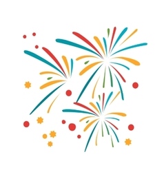 Cartoon fireworks theme 2 Royalty Free Vector Image