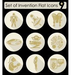 Invention doodle website template design Vector Image