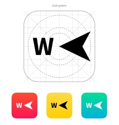 Hand compass icon Royalty Free Vector Image - VectorStock