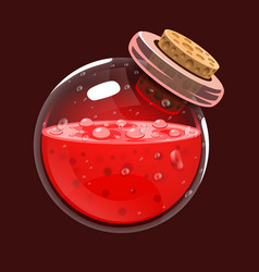 Bottle of magic game icon elixir Royalty Free Vector Image