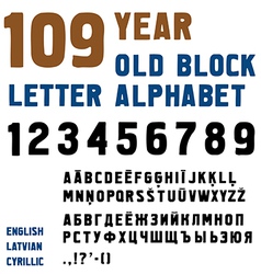 Simple colorful font complete abc alphabet set vector by Krolja - Image ...