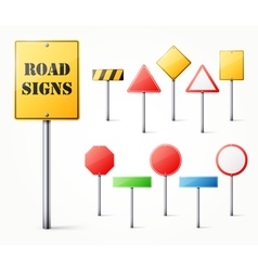 Direction road signs Royalty Free Vector Image