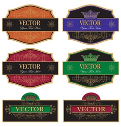 Set vintage label Royalty Free Vector Image - VectorStock