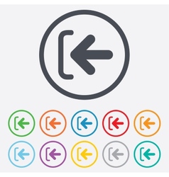 Purple user icon in the circle a solid gradient Vector Image