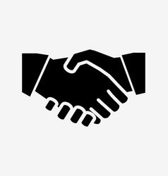 Handshake symbol Royalty Free Vector Image - VectorStock