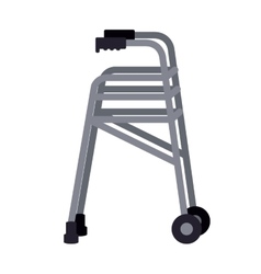 Walker support for disabled people doodle glyph Vector Image