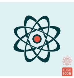 Atom logo design template Royalty Free Vector Image