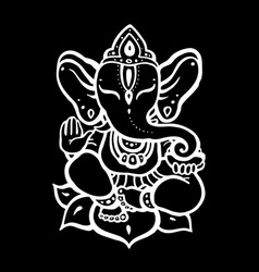 Golden ganesha sign Royalty Free Vector Image - VectorStock