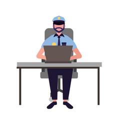 Cartoon police officer Royalty Free Vector Image