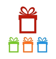 Colorful gift box Royalty Free Vector Image - VectorStock