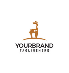 Zebra head logo design concept template Royalty Free Vector