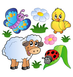 Farm animals set 1 Royalty Free Vector Image - VectorStock