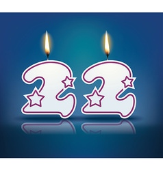 Glow holiday cake with candles and confetti Vector Image