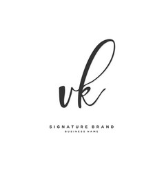 J c jc initial letter handwriting and signature Vector Image