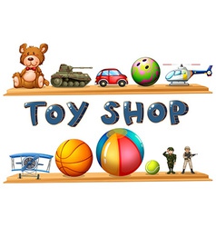 A toy shop Royalty Free Vector Image - VectorStock