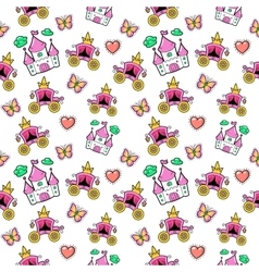 Little princess stickers badges and patches Vector Image