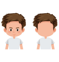 Little boy with smiling face Royalty Free Vector Image