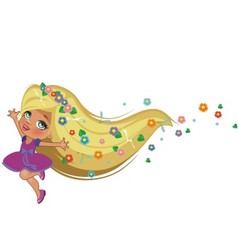 Princess rapunzel Royalty Free Vector Image - VectorStock