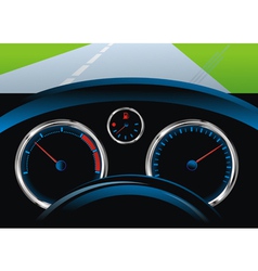 Speed hud kilometer performance indicators Vector Image