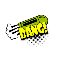 Bang neon label Royalty Free Vector Image - VectorStock