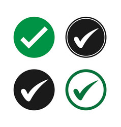 Check mark icon right click Royalty Free Vector Image