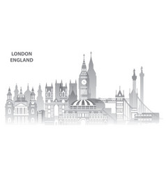 London city skyline 8 Royalty Free Vector Image