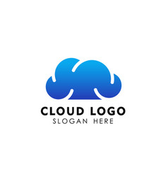 Infinity cloud logo design icon template Vector Image