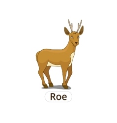 Cartoon deer isolated on white background Vector Image