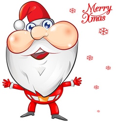 Happy Santa Claus Face Side View Royalty Free Vector Image