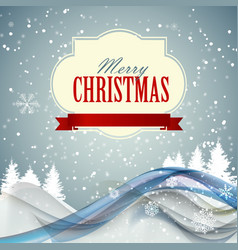 Abstract red wave on background Royalty Free Vector Image