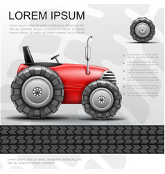 Farm labels with tractor Royalty Free Vector Image