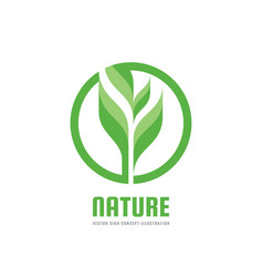 Ecology logo environment nature natural symbol Vector Image