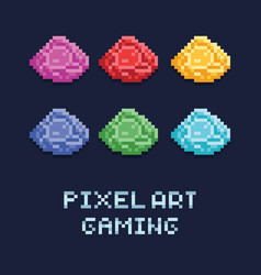 Texture for platformers pixel art - stone Vector Image
