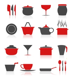 Kitchen set Royalty Free Vector Image - VectorStock