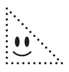 Tracing pattern right curve lines worksheet Vector Image