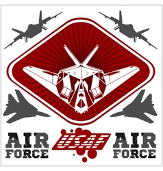 Us air force - military design Royalty Free Vector Image