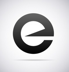 Abstract letter e as a logo vector by msjeje - Image #6830186 - VectorStock